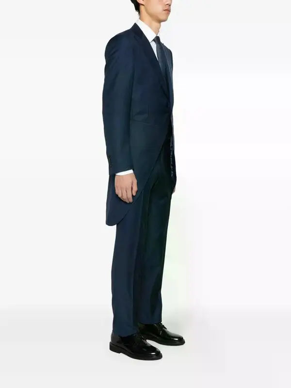 Canali Single-breasted Wool Suit - Blue