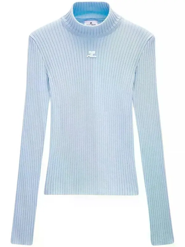 COURREGES Reedition Ribbed Sweater - Blue