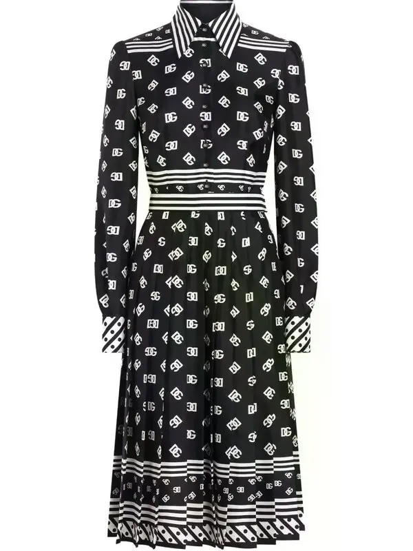 Dolce & Gabbana Logo-print Midi Shirt Dress