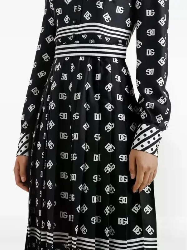 Dolce & Gabbana Logo-print Midi Shirt Dress