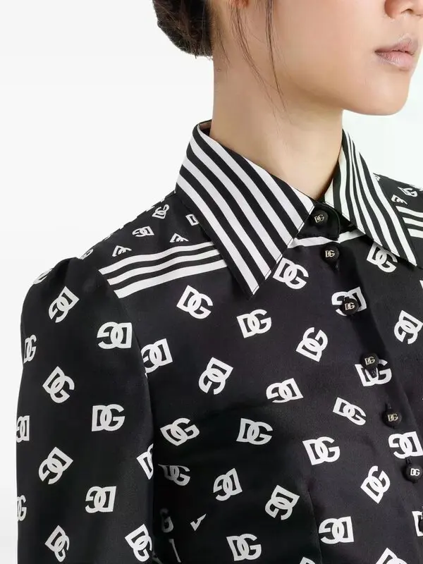Dolce & Gabbana Logo-print Midi Shirt Dress