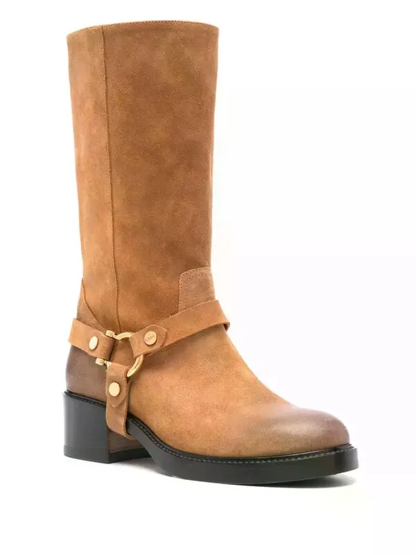 Chloé 40mm Dakota Boots - Brown