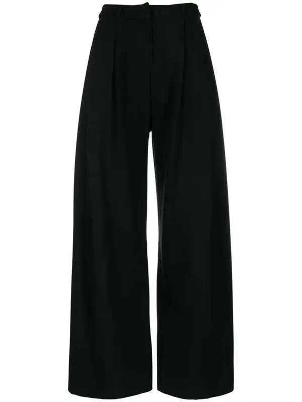 LOULOU Pleat Detail Palazzo Pants