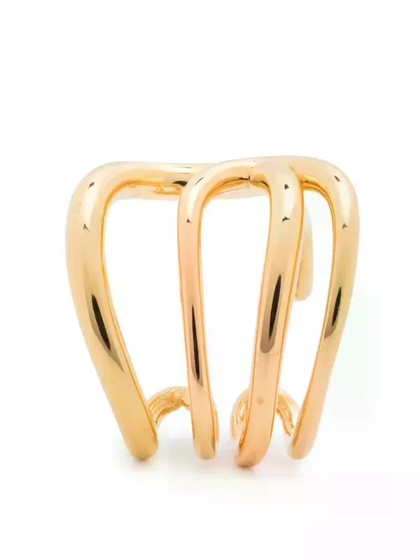 Charlotte Chesnais Daisy Plated Silver Earring - Gold