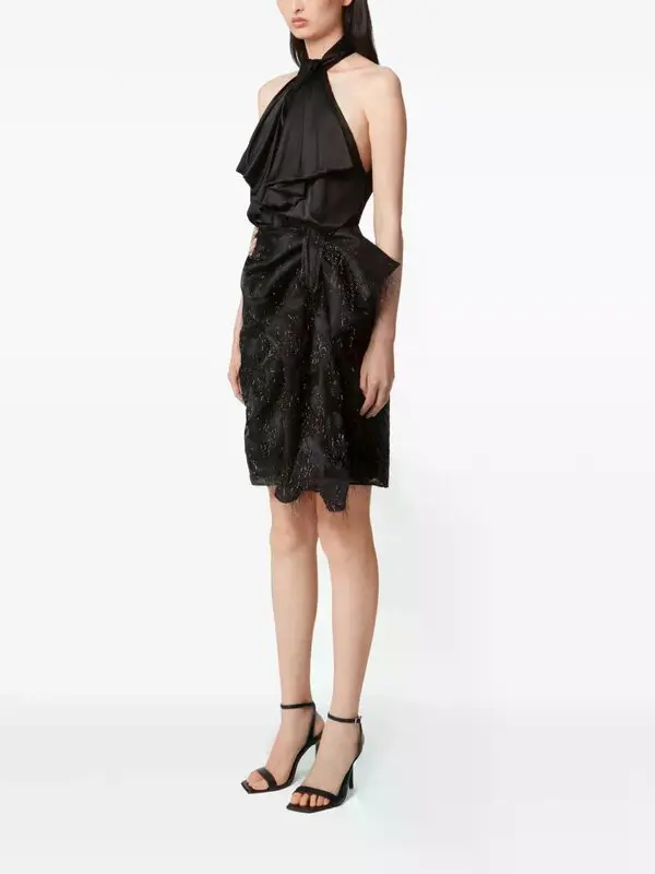 Nina Ricci Asymmetric Bow Mini Skirt