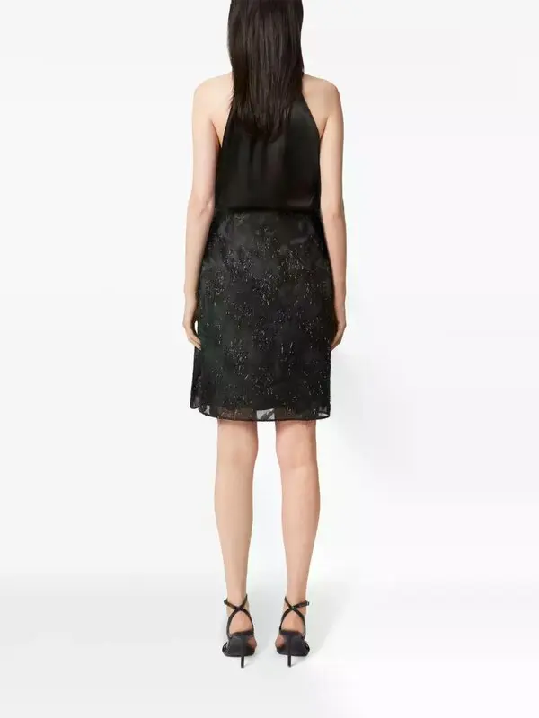 Nina Ricci Asymmetric Bow Mini Skirt