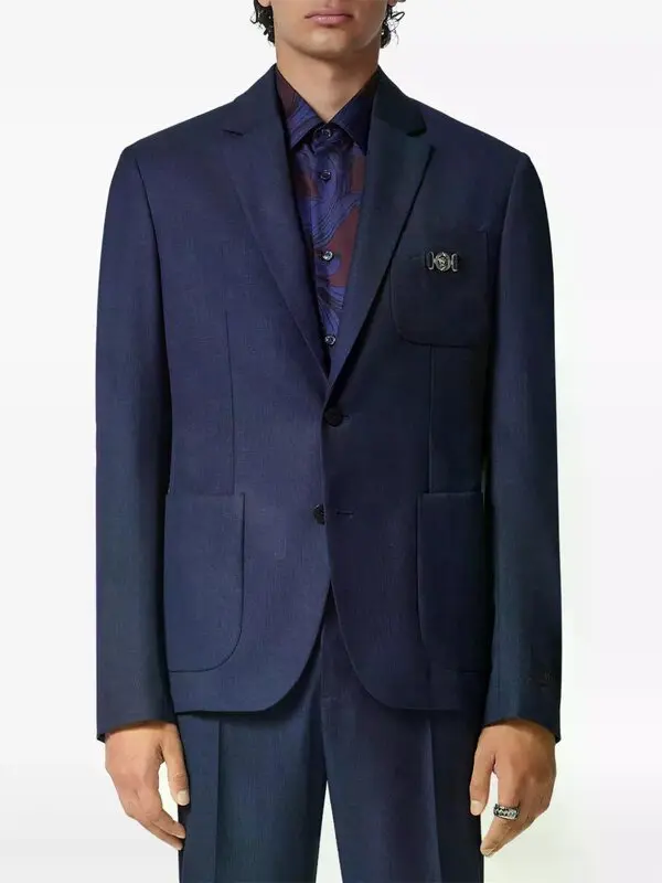 Versace Single-breasted Wool Blazer