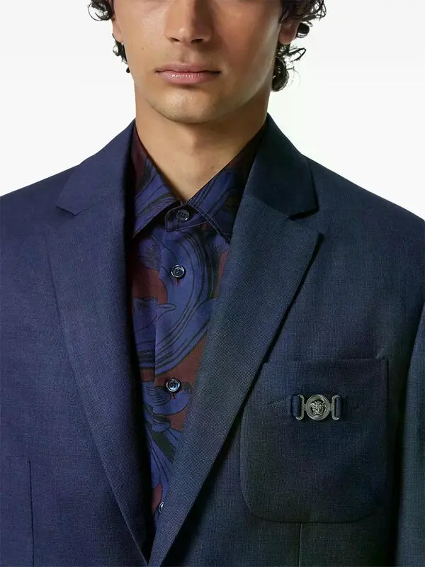 Versace Single-breasted Wool Blazer