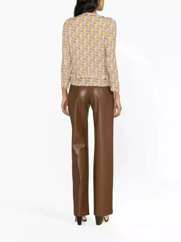 Zadig&Voltaire Tresse Ruffled Long-sleeve Blouse
