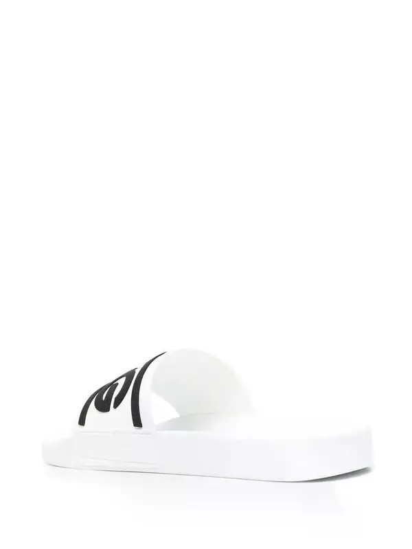 Dolce & Gabbana Gomma Pool Slides - White