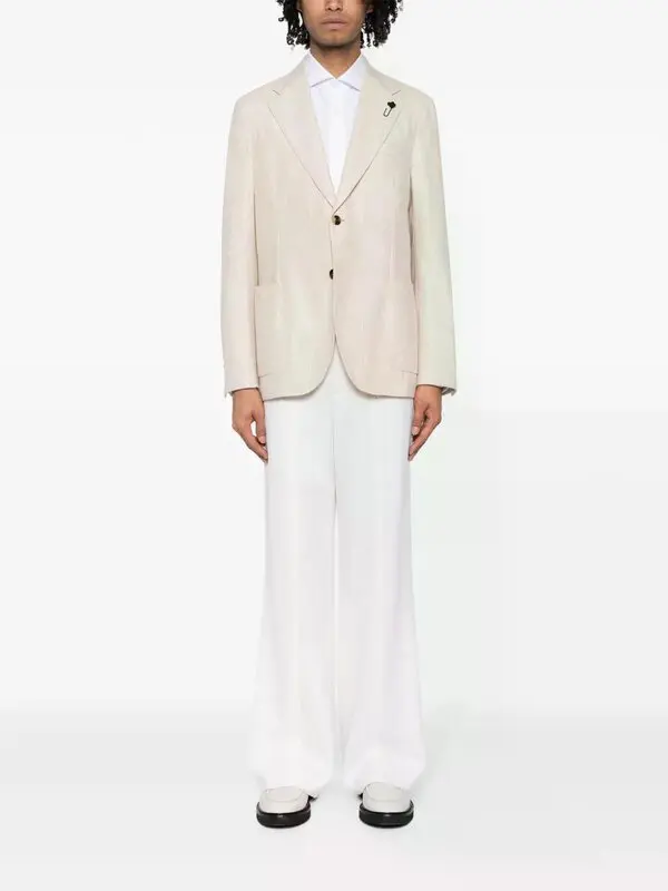 LARDINI Poplin Button-up Cotton Shirt