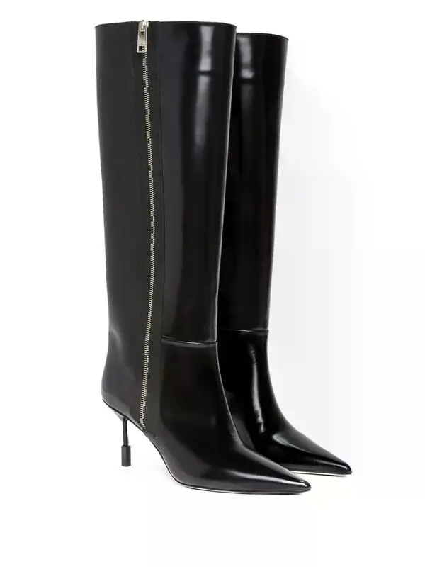 MSGM Pointed-toe Leather Boots