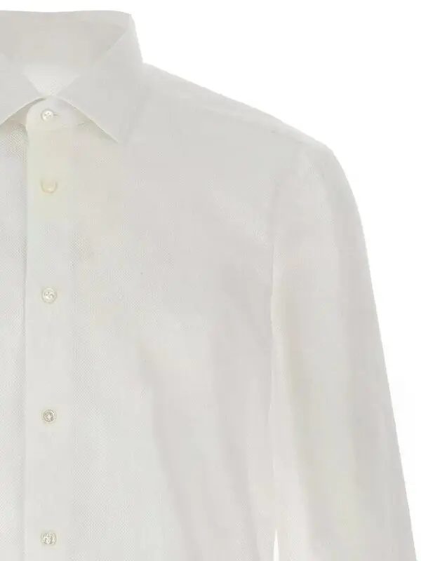 BARBA NAPOLI Honeycomb-knit Shirt