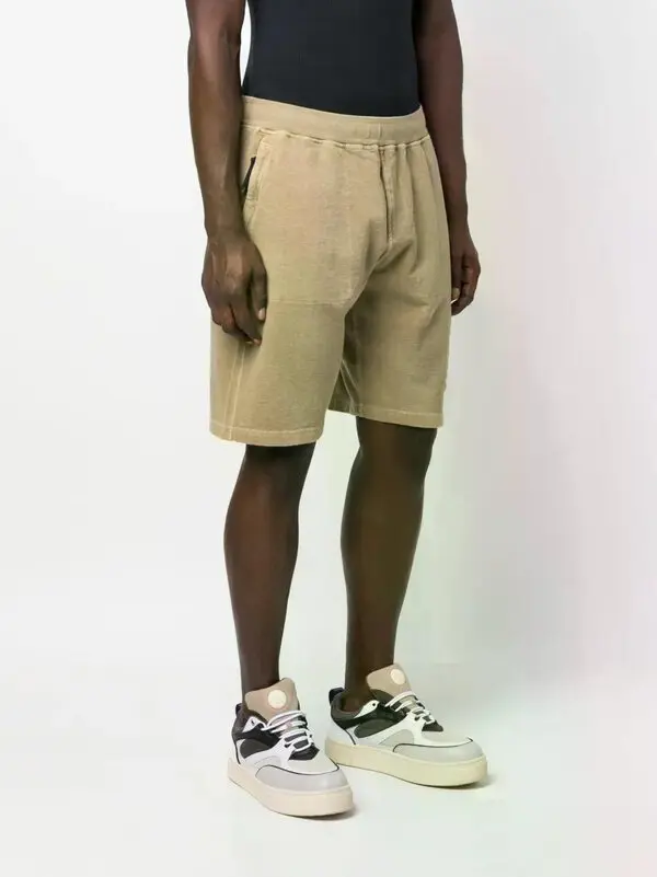 Stone Island Compass-motif Cotton Shorts
