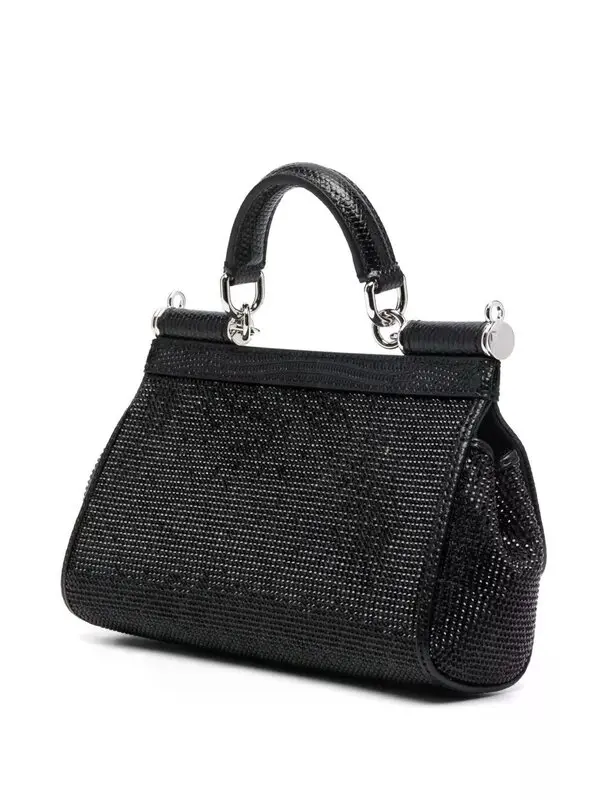 Dolce & Gabbana Sicily Rhinestone-embellished Shoulder Bag