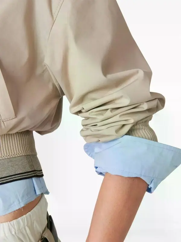 Miu Miu Panama Cropped Bomber Jacket