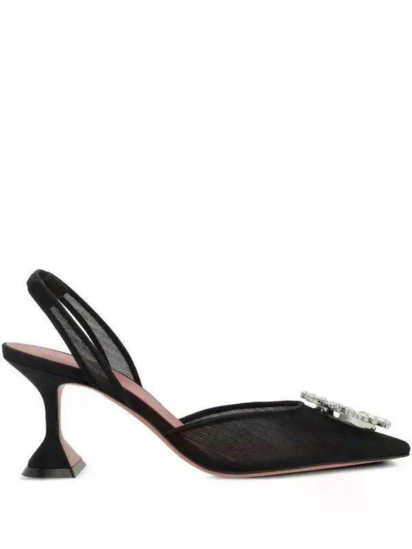 Amina Muaddi 70mm Begum Pumps - Black