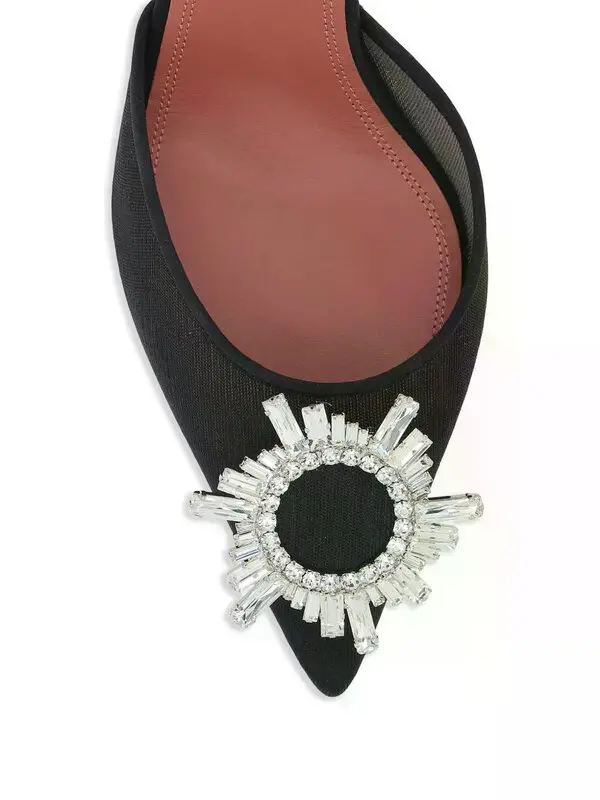 Amina Muaddi 70mm Begum Pumps - Black