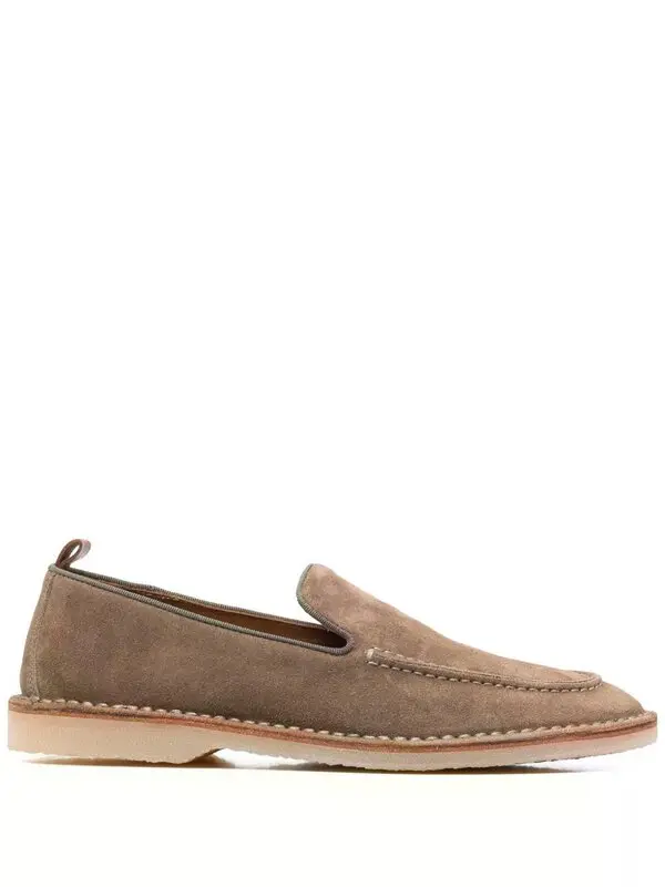 BUTTERO® Suede Loafers - Brown