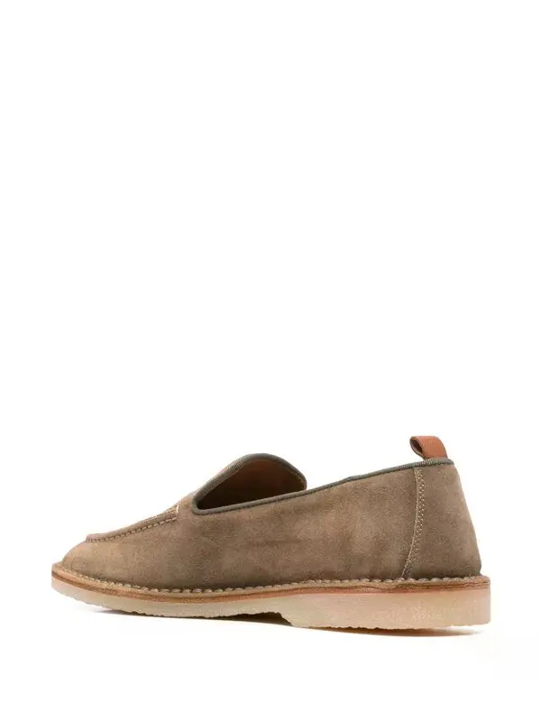 BUTTERO® Suede Loafers - Brown