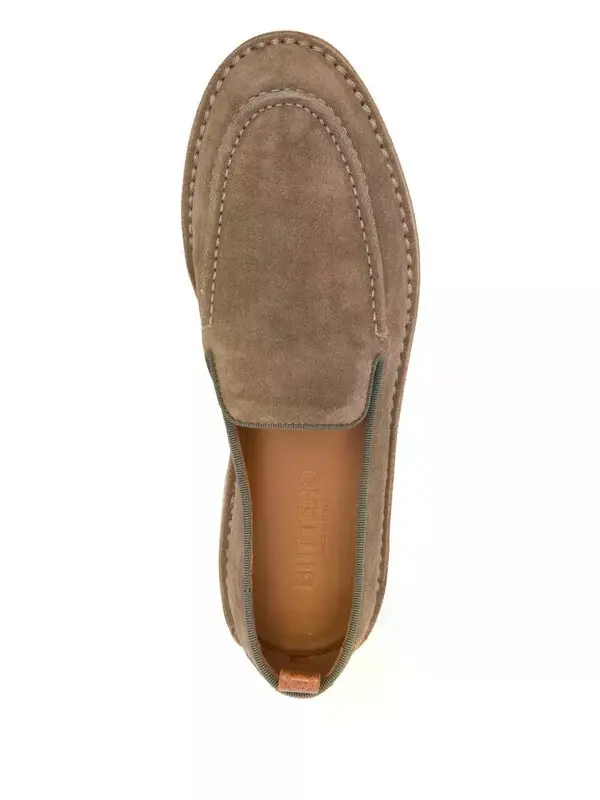 BUTTERO® Suede Loafers - Brown