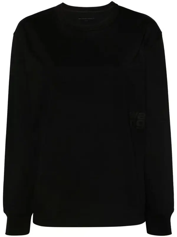 Alexander Wang Raised-logo Long-sleeve T-shirt