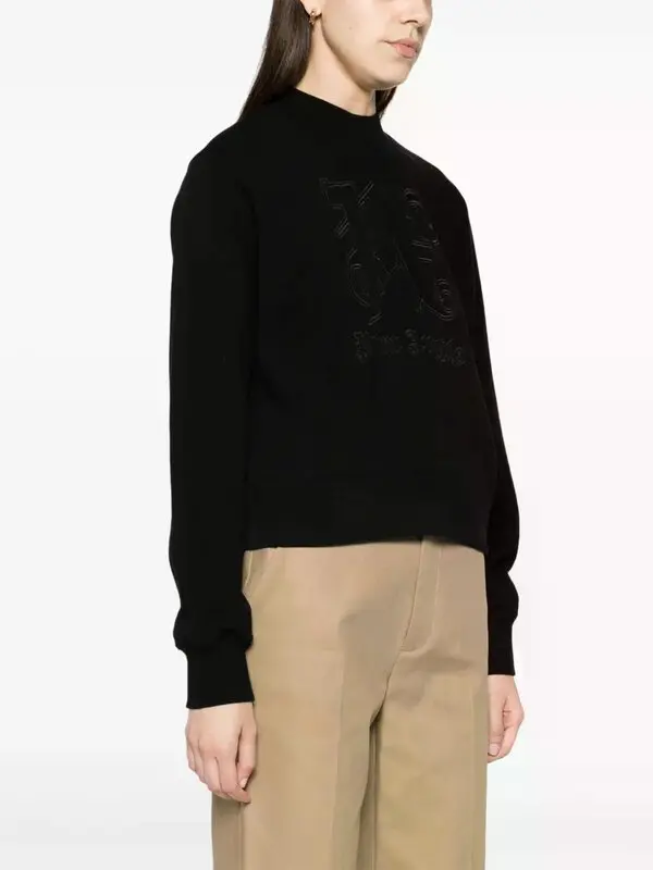 Palm Angels Monogram Statement Cotton Sweatshirt