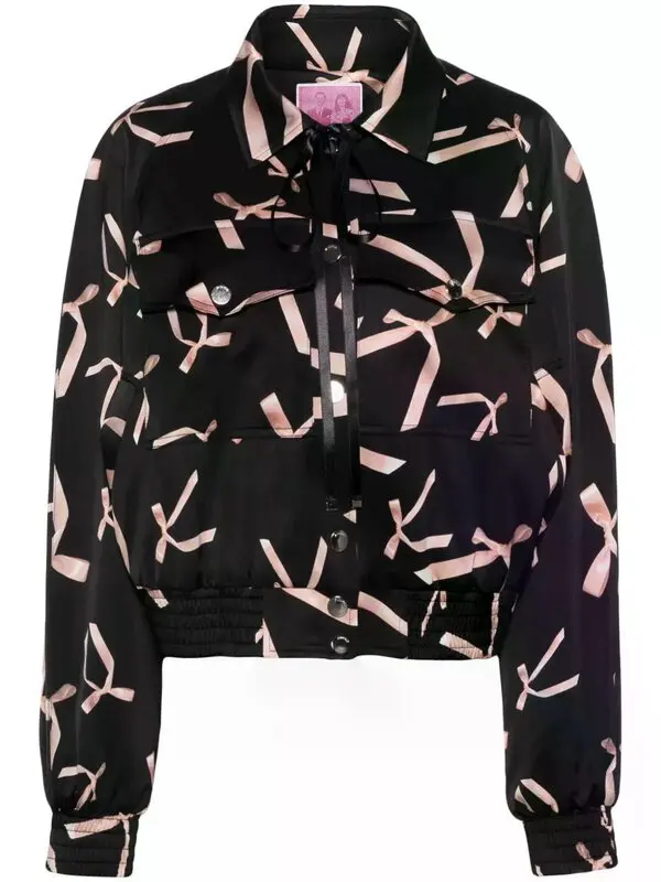 Pinko X Patrick Mcdowell Printed Bomber Jacket