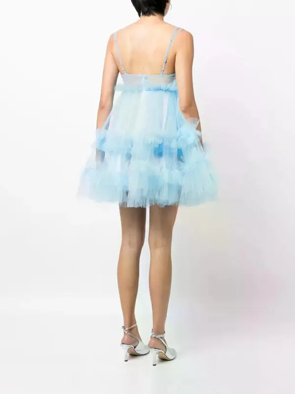 ACT Nº1 Tulle Ruffled Flared Dress