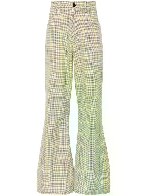 Marni Microcheck Virgin Wool-blend Trousers