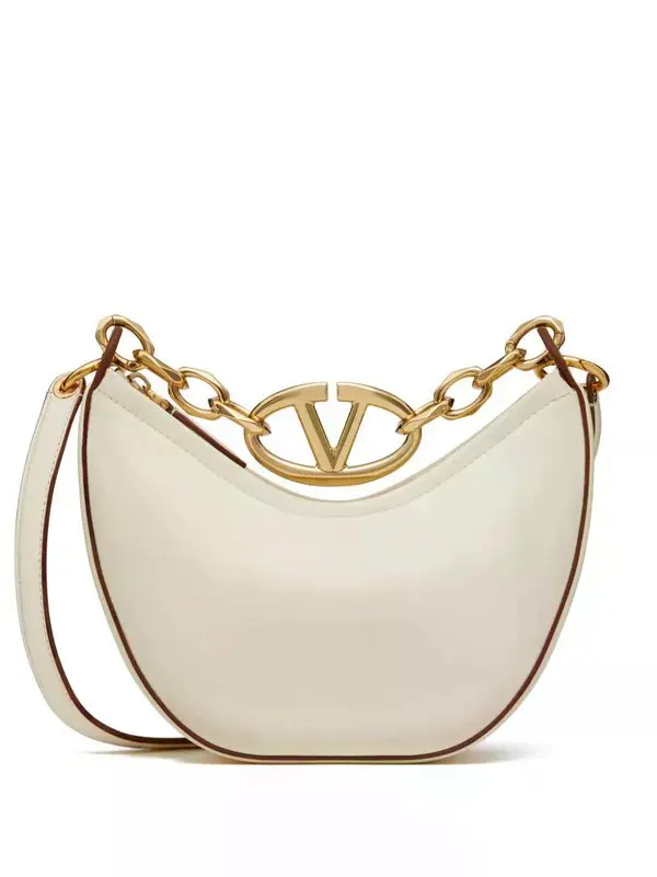Valentino Garavani Vlogo Signature Moon Bag - Neutrals