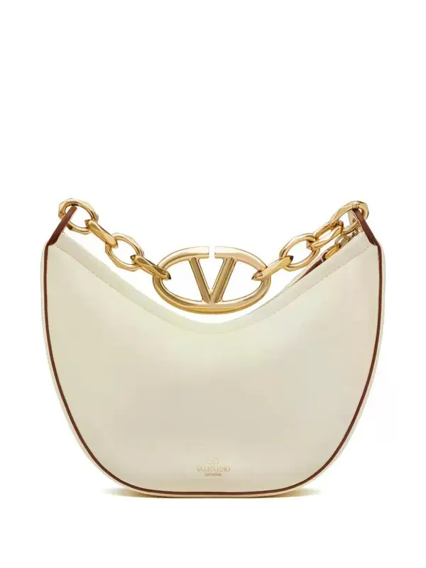 Valentino Garavani Vlogo Signature Moon Bag - Neutrals