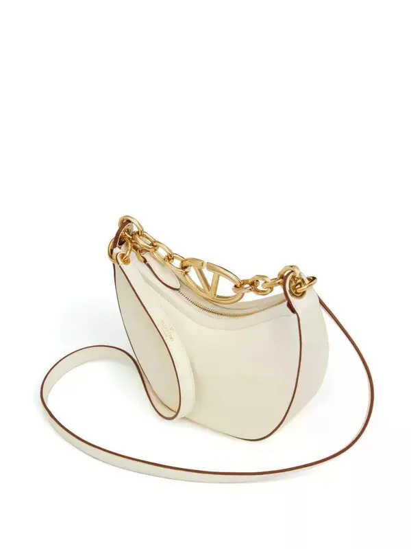 Valentino Garavani Vlogo Signature Moon Bag - Neutrals