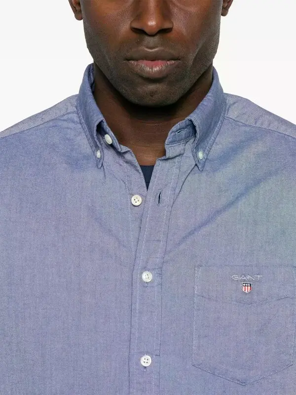 Gant Logo-embroidered Shirt
