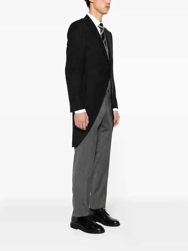 Canali Single-breasted Wool Suit - Black
