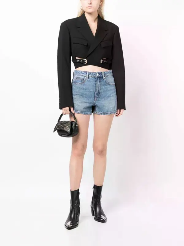Alexander Wang Shorty High-rise Denim Short