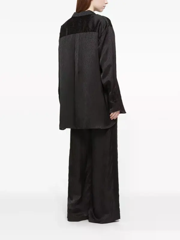 AZ FACTORY Lounge Polka-dot Jacquard Shirt