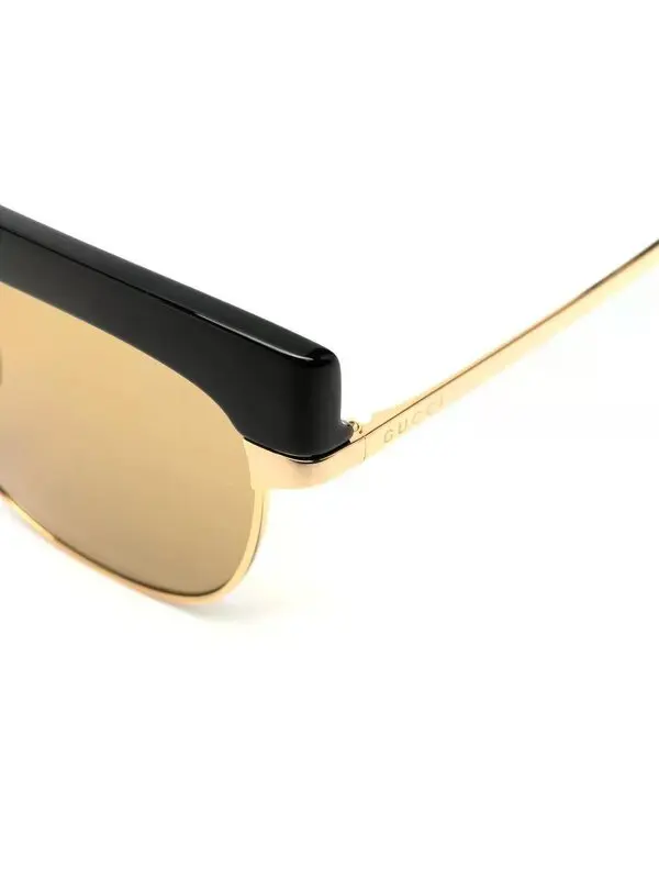 Gucci Interchangeable-rim Round Sunglasses