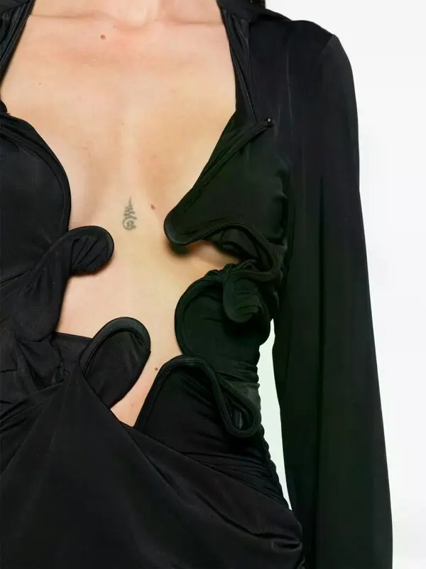 Christopher Esber Venus Plunging Maxi Dress - Black