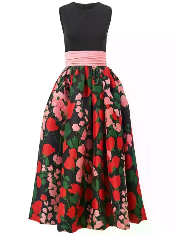 Carolina Herrera Floral-print Midi Dress