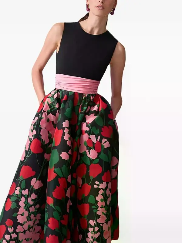 Carolina Herrera Floral-print Midi Dress