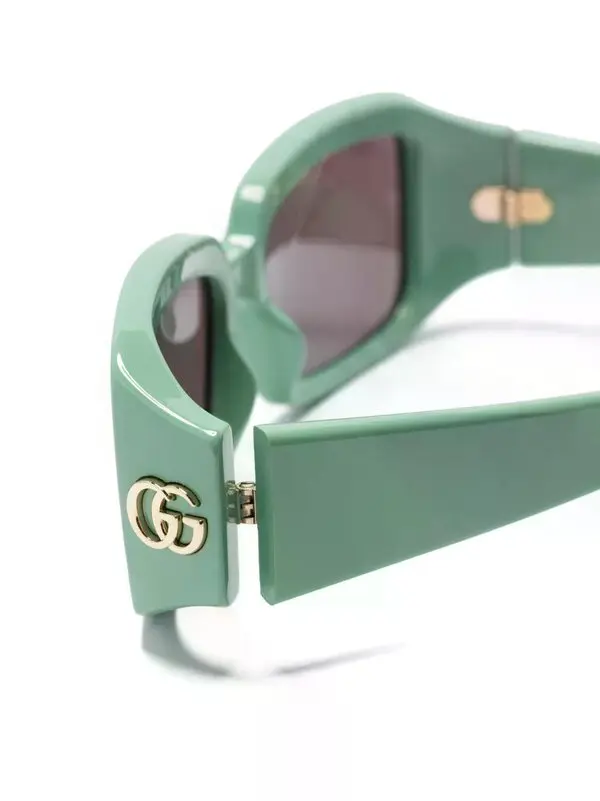Gucci Double G Rectangle-frame Sunglasses