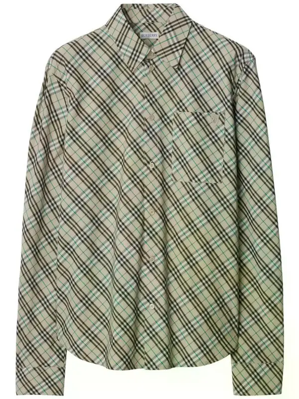 Burberry Checked Cotton Shirt