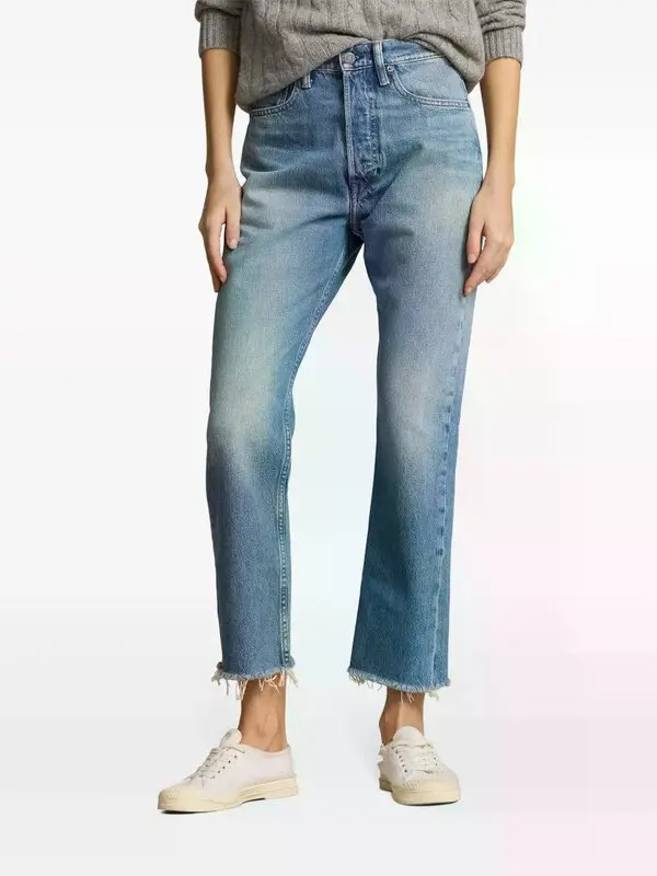 Polo Ralph Lauren Logo-tag High-rise Cropped Jeans