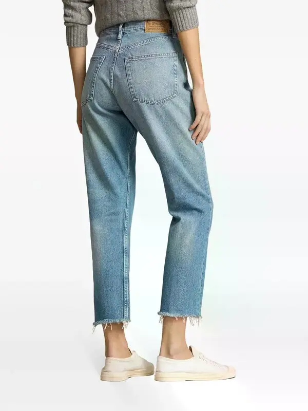 Polo Ralph Lauren Logo-tag High-rise Cropped Jeans