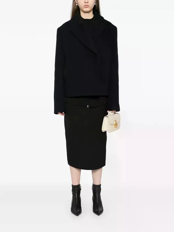 TOTEME Cropped Double-breasted Peacoat