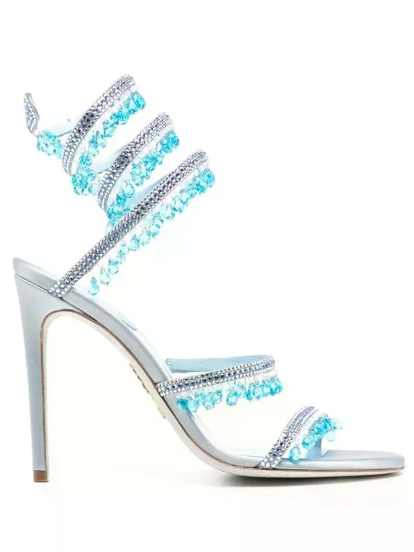 Rene Caovilla Crystal Embellishment Sandals