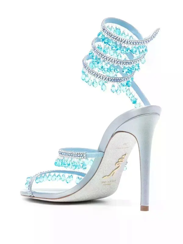 Rene Caovilla Crystal Embellishment Sandals