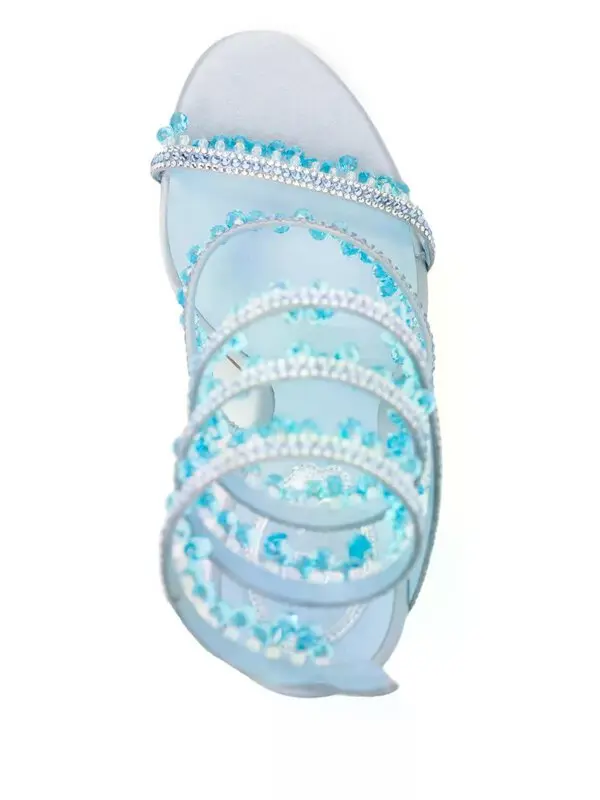 Rene Caovilla Crystal Embellishment Sandals