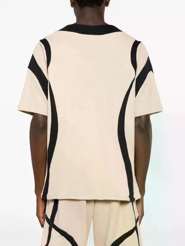 AMIR SLAMA Panelled Cotton T-shirt